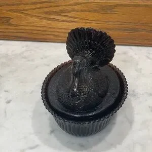 Boyd Glass | Accents | Rare Vintage Boyd Glass Turkey On Nest | Poshmark